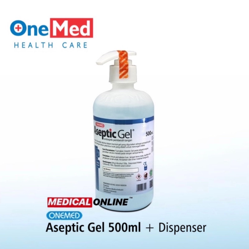 Jual ASEPTIC GEL FRESH & CLEAN HAND SANITIZER AGEL ONEMED MEDICAL ...
