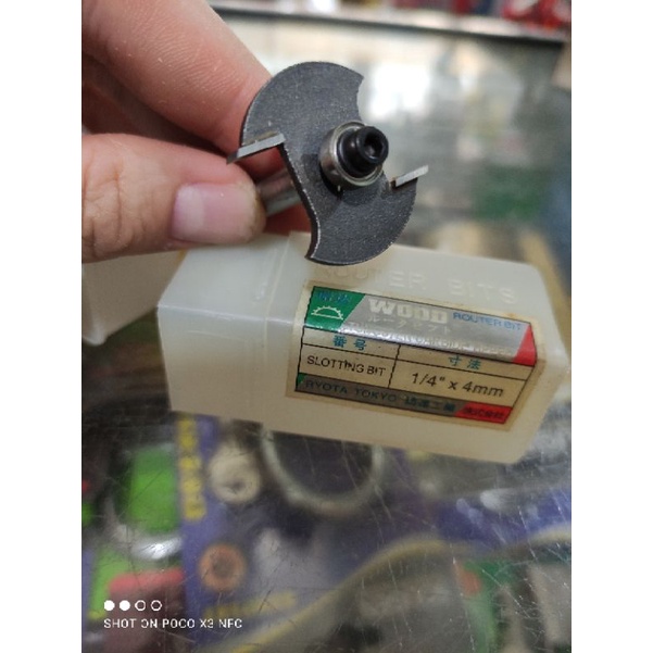 Jual mata Profil Sloting Bit 1/4" x 4mm / Mata Router / Mata Profil ...