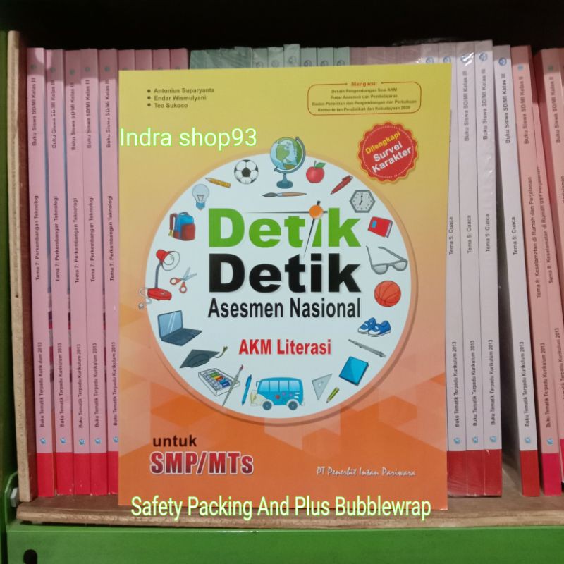 Jual Buku Detik Detik AKM Asesmen Nasional SMP/MTs Intan Pariwara / AKM ...