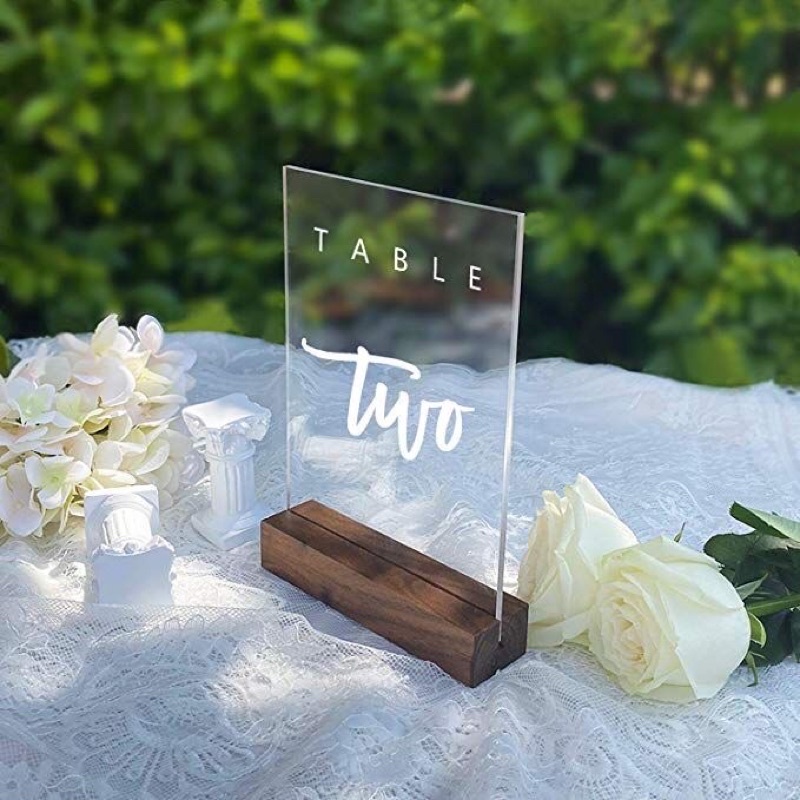 Jual NOMOR MEJA ACRYLIC | CUSTOM TABLE NUMBER | NOMOR MEJA RESTO CAFE ...