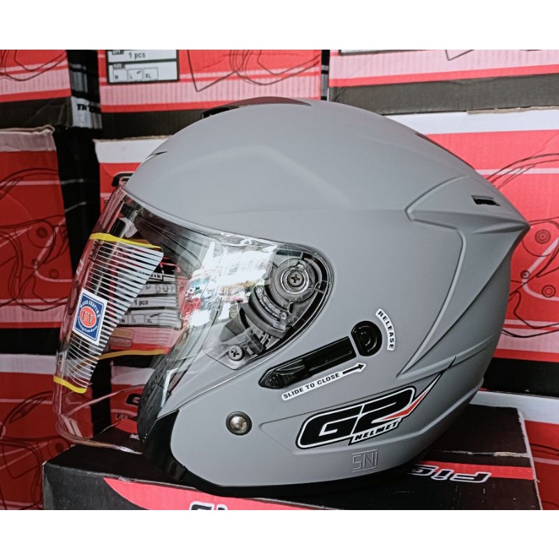 Jual HELM G2 OPTIMAX SOLID DOUBLE VISOR | Shopee Indonesia