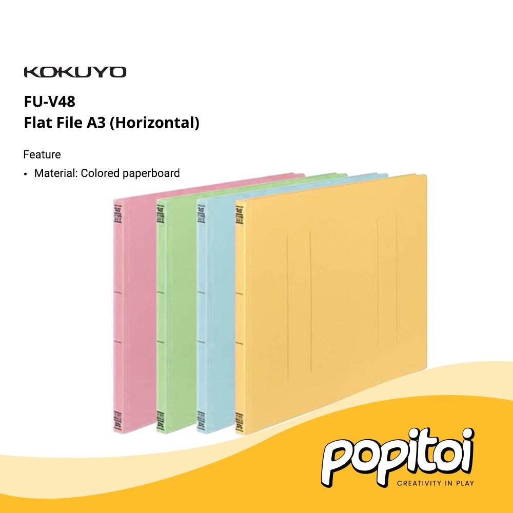 Jual KOKUYO FU-V48 Flat File A3 (Landscape) Binder Folder Dokumen Map Jepit 2 Lubang | Shopee ...
