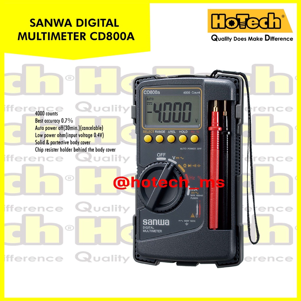 Jual Sanwa Digital Multimeter CD800A | Shopee Indonesia