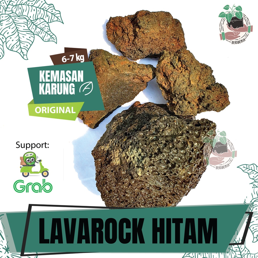 Jual Batu Lava Rock Lavarock Rough Hitam Karungan Media Tanam ...