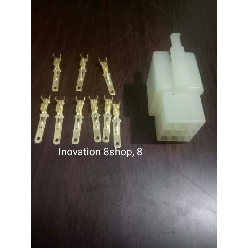 Jual SOKET 9 PIN MALE DAN SKUN 9PCS/ SOKET 9 PIN COWO/ SOKET | Shopee ...