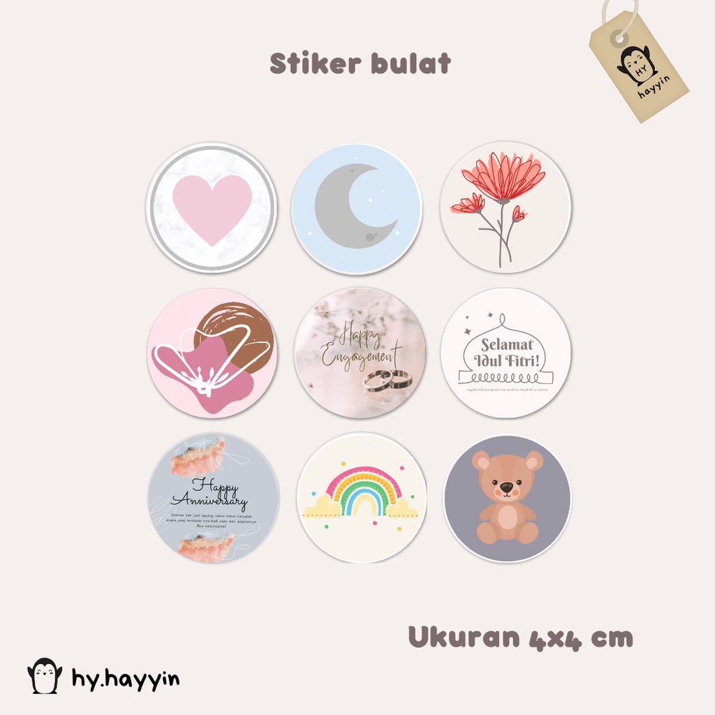 Jual stiker bulat hampers | Shopee Indonesia