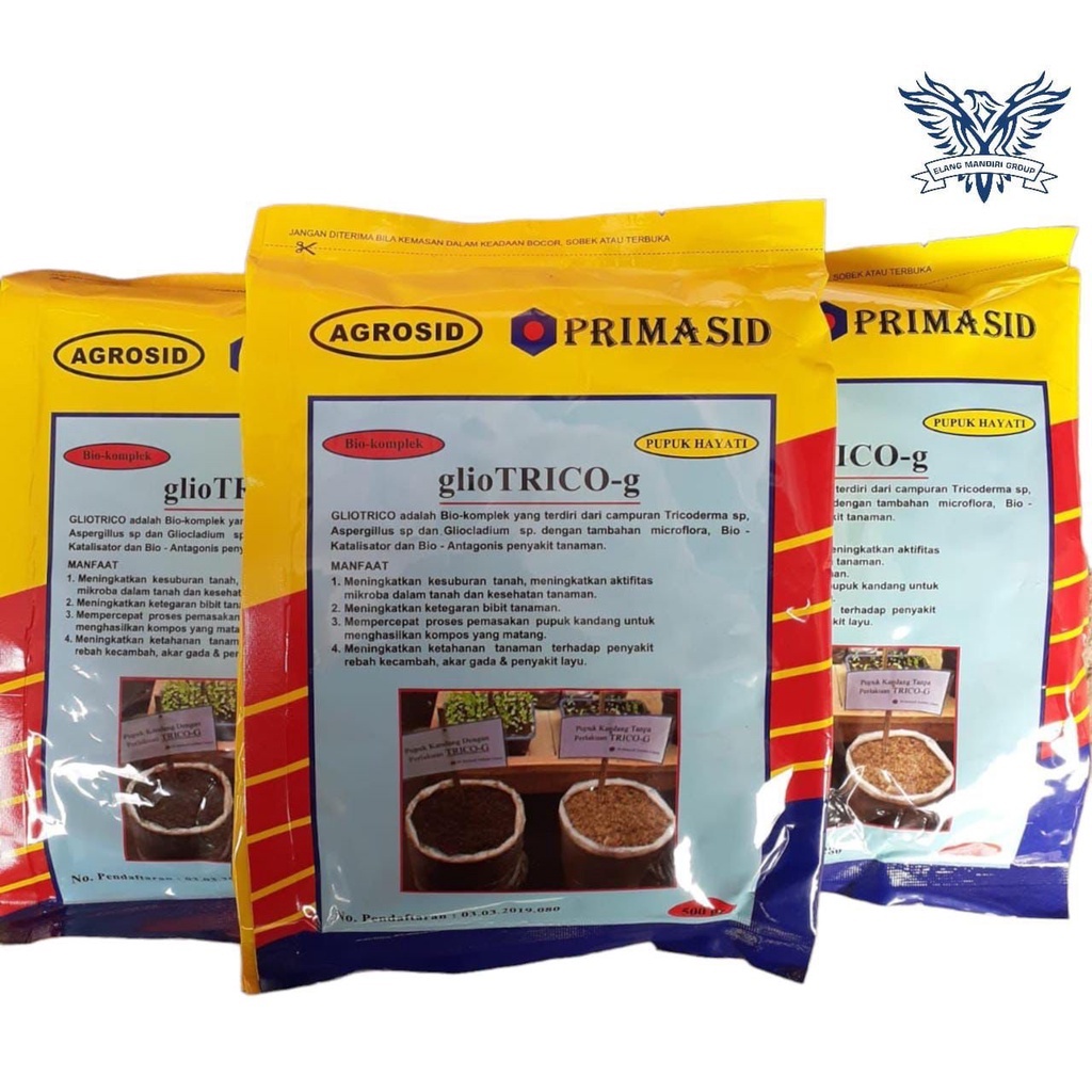 Jual Pupuk Glio Trico-G 500 Gram Kemasan Pabrik Hayati Trichoderma ...