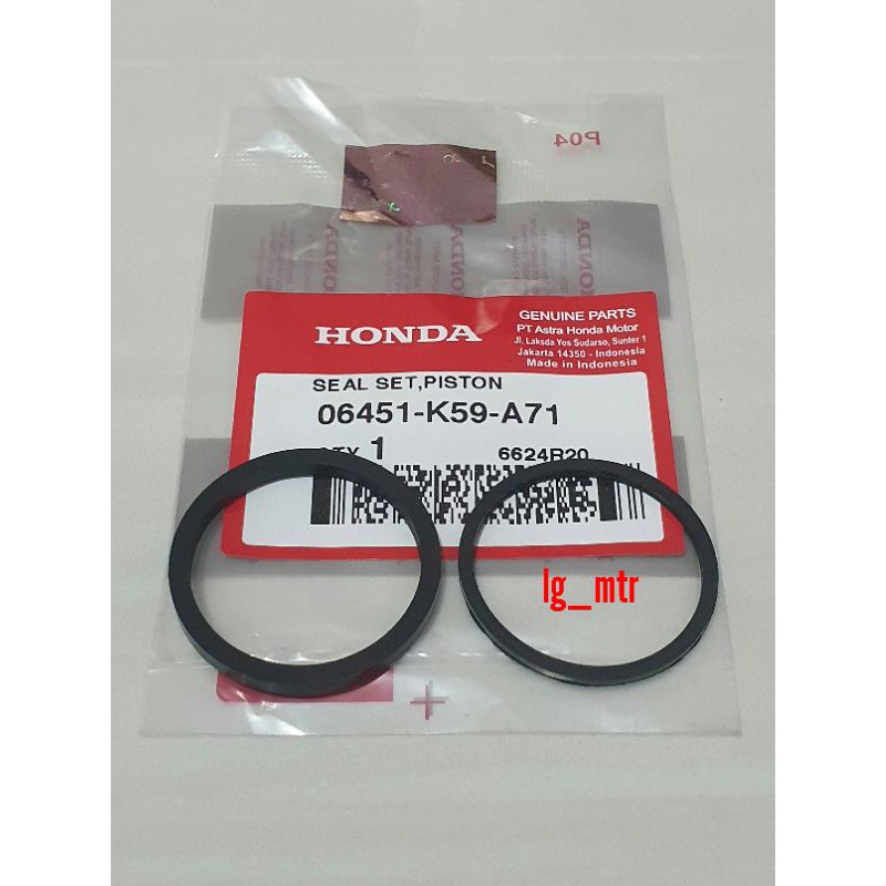 Jual SEAL SET PISTON O RING KALIPER DEPAN NEW VARIO 125 150 ESP - GENIO 06451-K59-A71 | Shopee ...