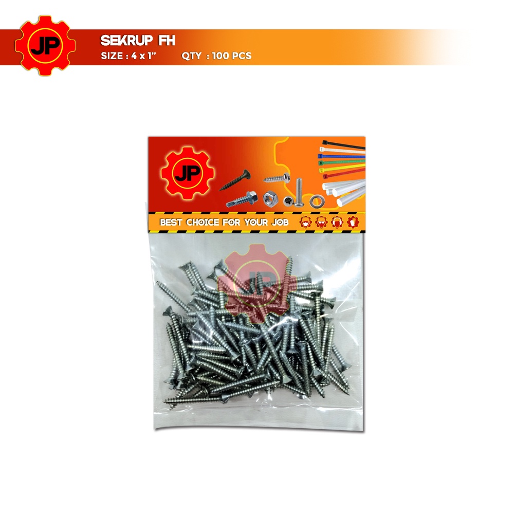 Jual SEKRUP FH 4 x 1 - SKRUP FH 4x1 BAUT TAPPING ISI 100 PCS | Shopee ...