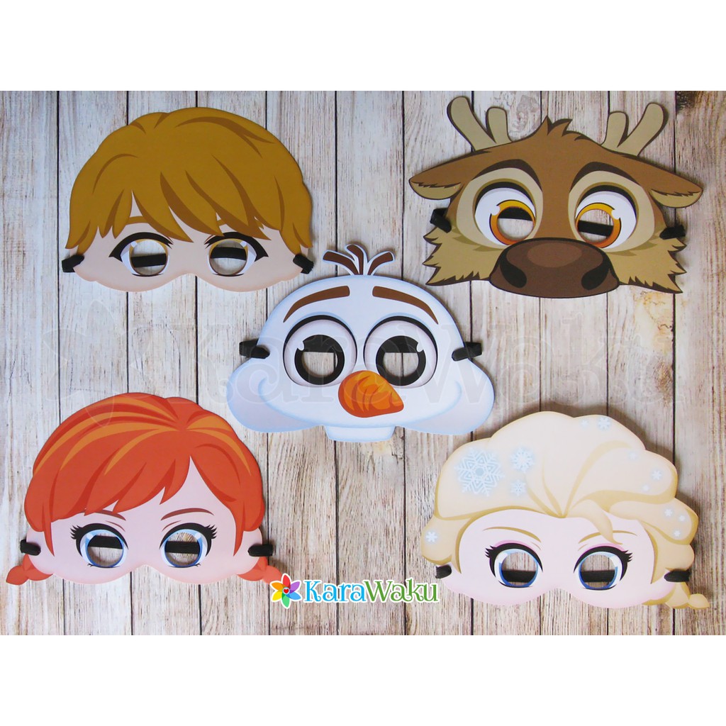 Jual Frozen Topeng Ulang Tahun Anak Karakter | Birthday Party Mask Elsa ...