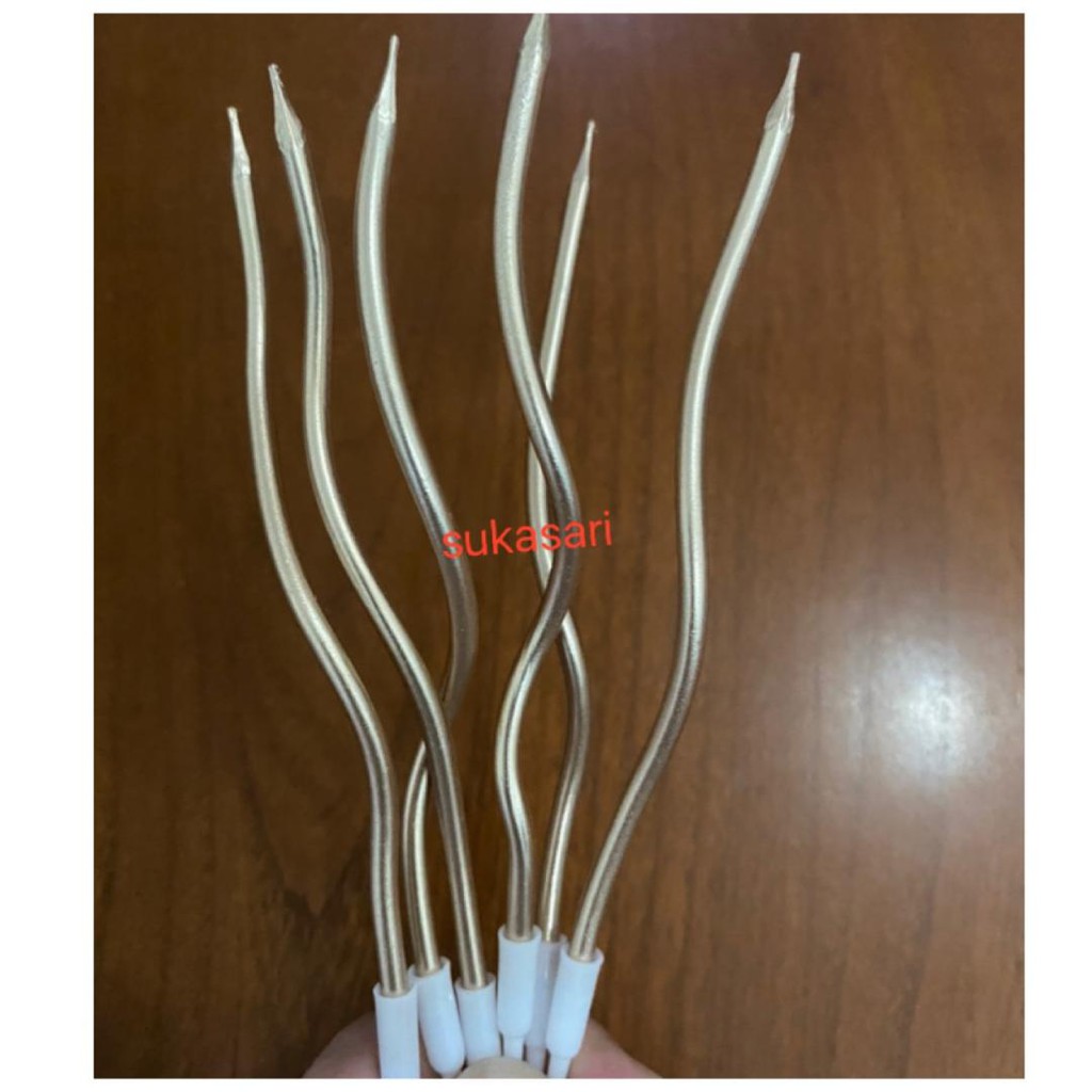 Jual Lilin ulir candle rainbow 6pc pack | Shopee Indonesia