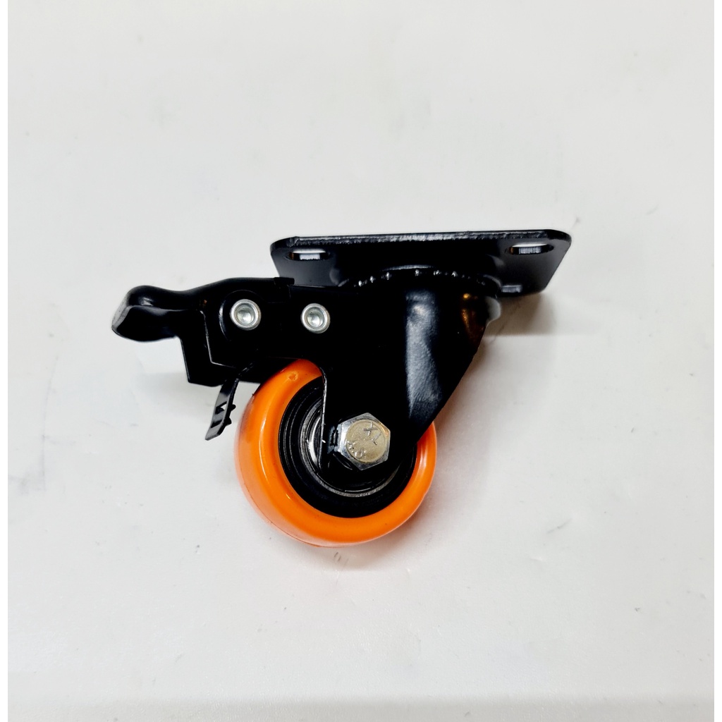 Jual Roda Troley Rak Tv/Lemari/ Pu Oren Taiwan 1,5 inch Putar+Rem ...