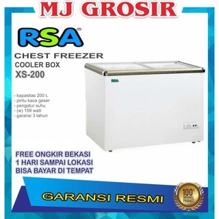 Jual RSA XS 200 CHEST FREEZER BOX SLIDING 200 L LEMARI PEMBEKU BY GEA ...