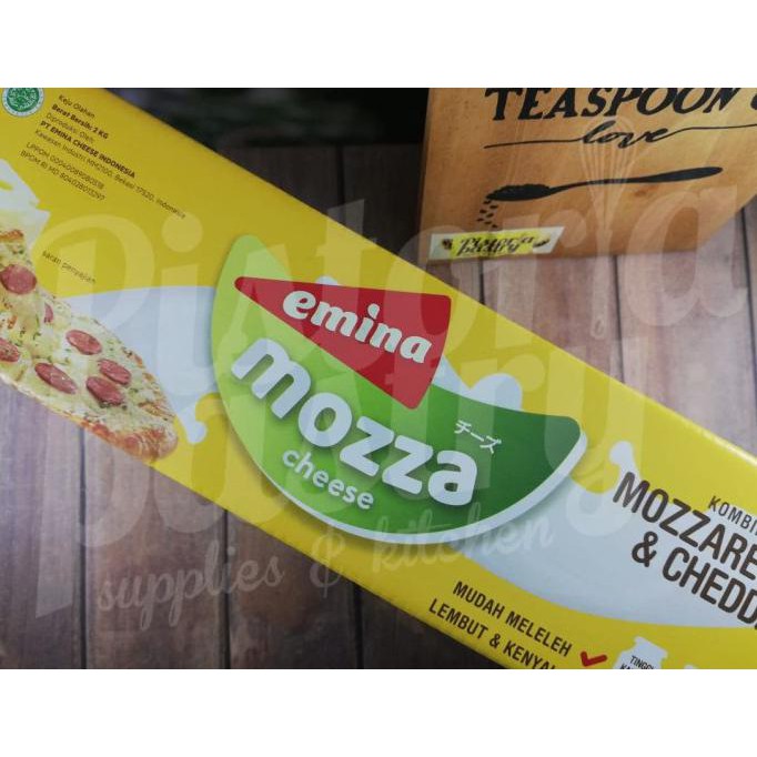 Jual Emina Mozzarella & Cheddar Cheese Block (Repack 400gr) | Shopee ...