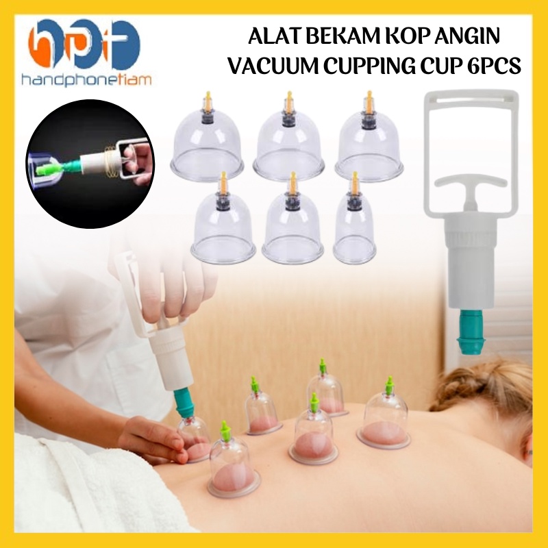 Jual HANDPHONETIAM Alat Bekam Kop Angin isi 6pcs Vacum Cupping Cup ...
