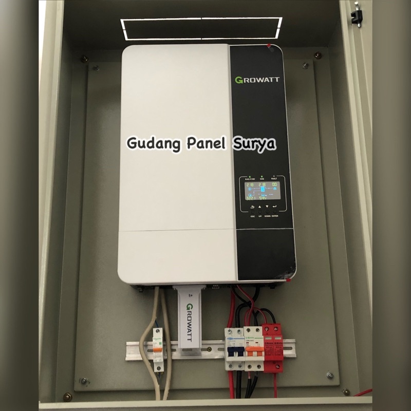 Jual Ready Stok GROWATT Hybrid Off Grid Inverter 5kw SPF 5000ES Growatt Hybrid Off-Grid 5000watt ...