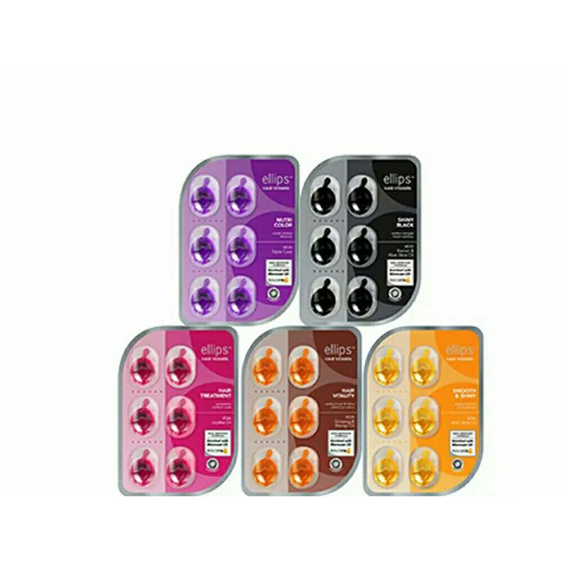 Jual VITAMIN RAMBUT ELLIPS ELIP ELIPS MURAH PTK JKT HITAM KUNING PINK ...