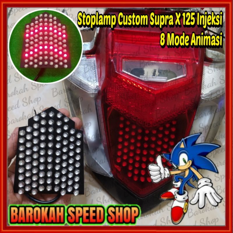 Jual Stoplamp Custom LED Supra X 125 FI ( Injeksi ) dengan 8 Mode ...