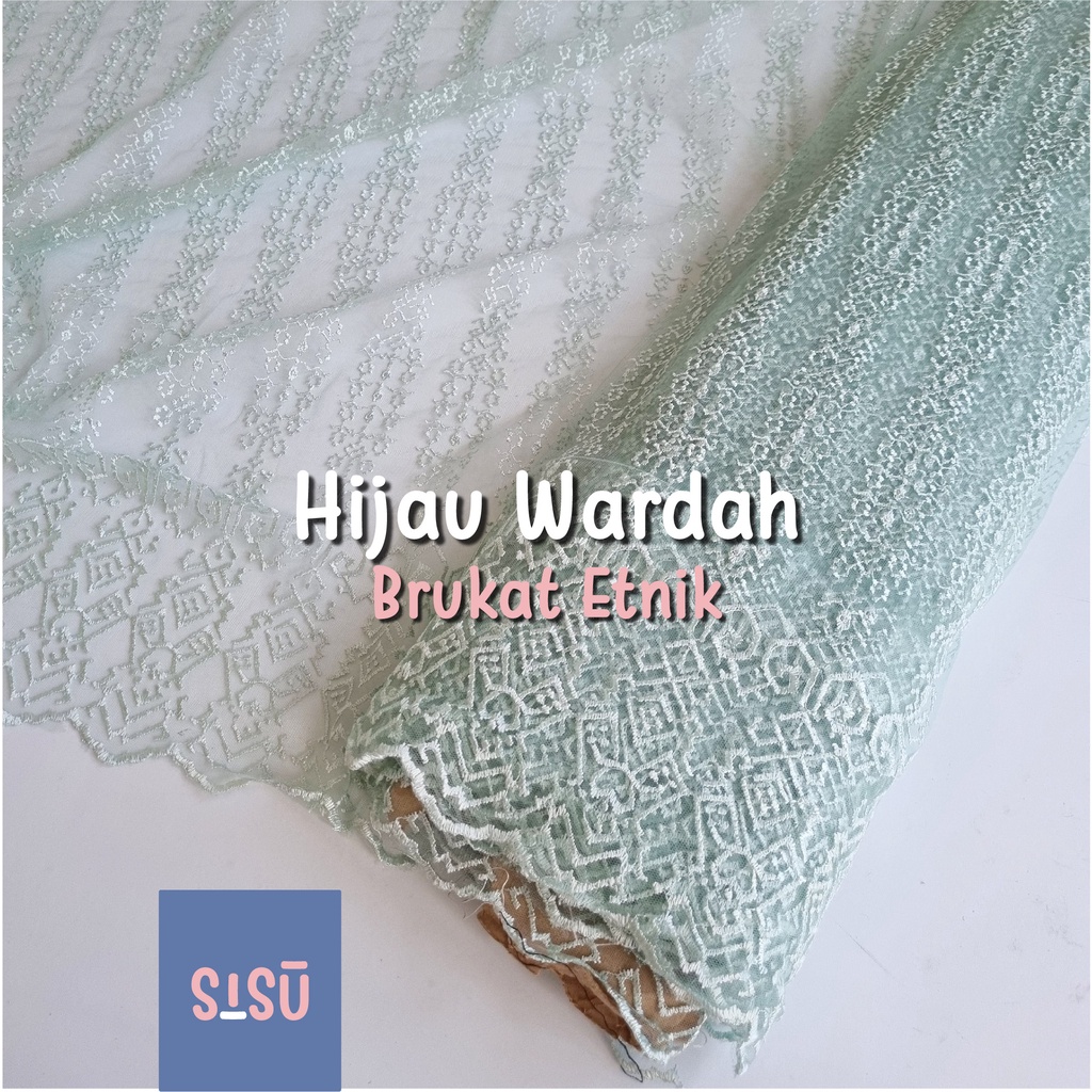 Jual 0,5 Meter Kain Brokat Brukat Meteran Tile Tulle Prancis Bahan ...