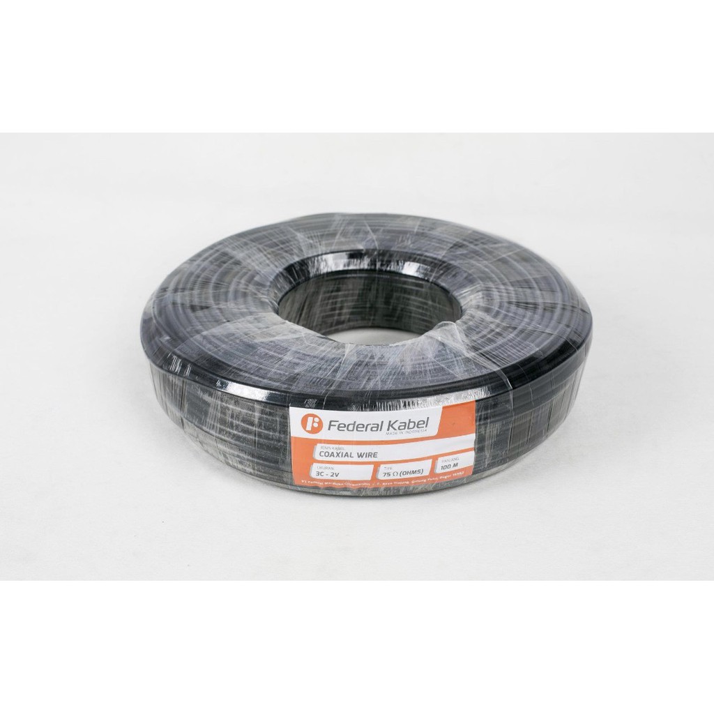 Jual Kabel Coaxial Federal 3C-2V 75 Ohm @100 meter | Shopee Indonesia