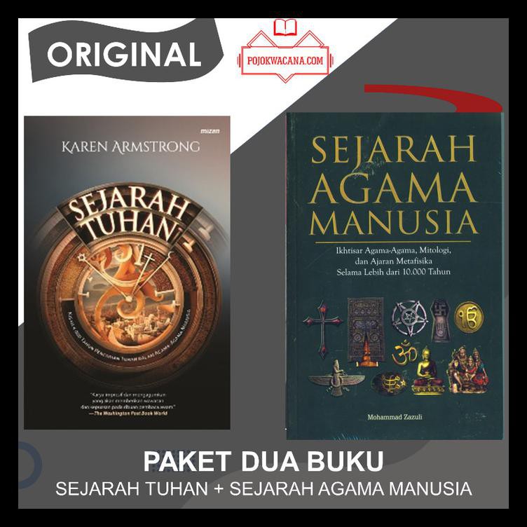 Jual Buku Religi/Buku Spiritual Ori Paket Buku Sejarah Tuhan Karen Armstrong + Sejarah Agama ...