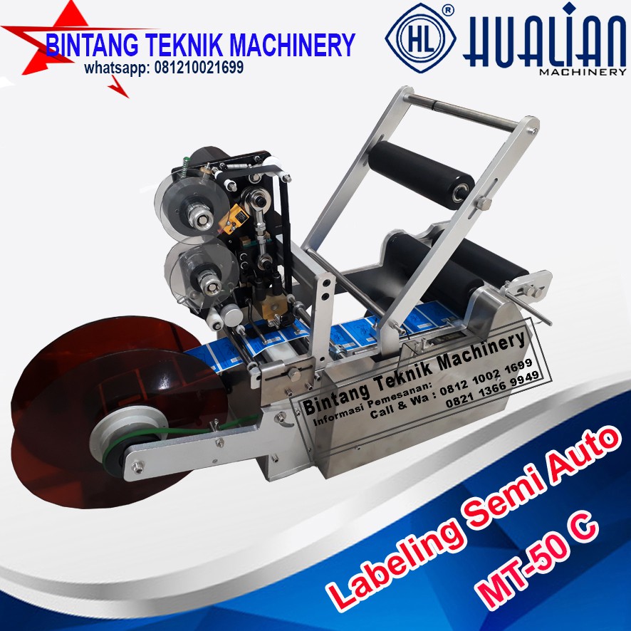 Jual MT-50 C Mesin Labeling botol bulat alat untuk tempel stiker label ...