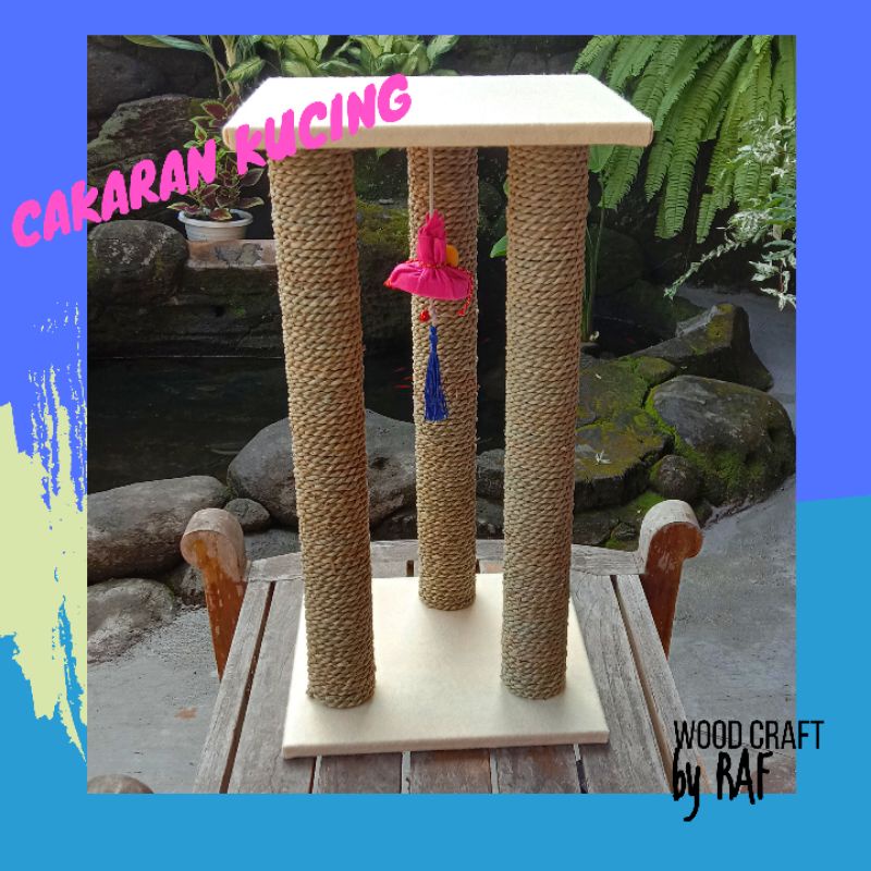 Jual garukan kucing / cakaran kucing 50cm 3tiang murah | Shopee Indonesia