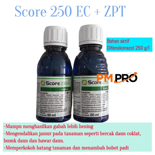Jual Fungisida Score 250 Ec + ZPT 80 ml Bahan Aktif Difenokonazol 250 g ...