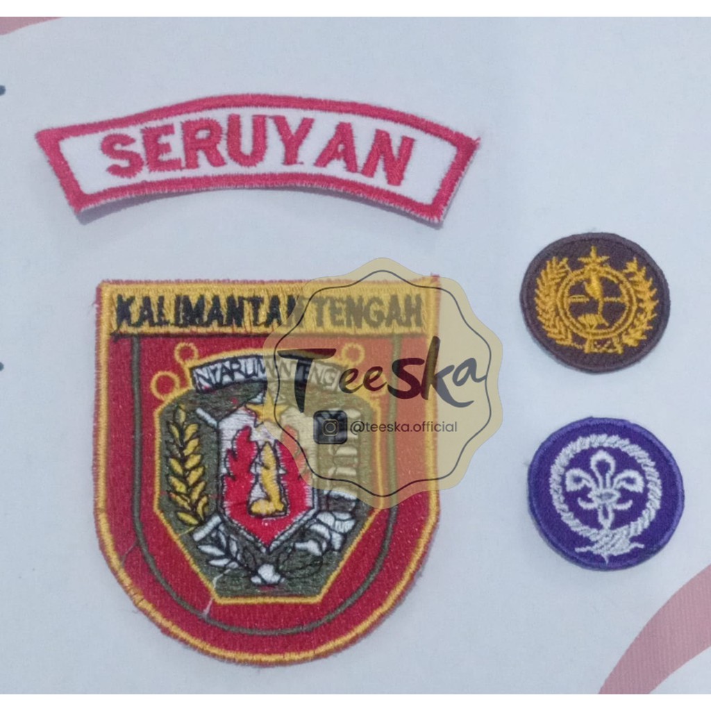 Jual Set Atribut Seragam Pramuka Logo Tunas Kelapa dan Wosm, Logo ...