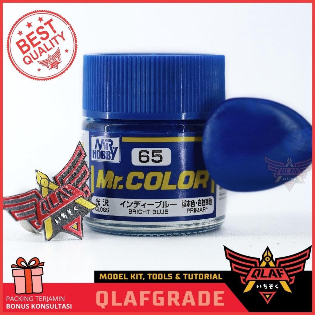 Jual Mr Color BRIGHT BLUE C65 C 65 cat lacquer airbrush gundam | Shopee ...
