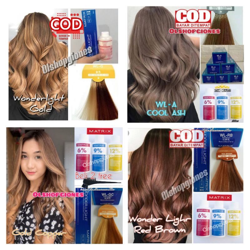 Jual Matrix Wonderlight Cat Rambut + Oxydant ( campuran ) wonder light ...