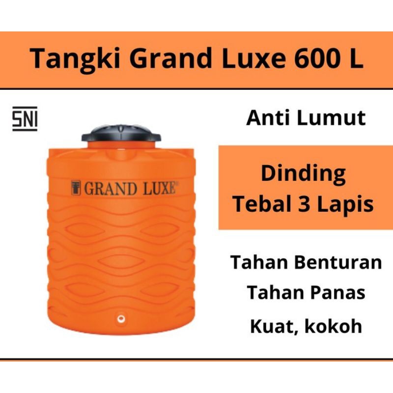 Jual Tandon Tangki Air Grand Luxe 600 liter / 1200 liter Toren Air ...
