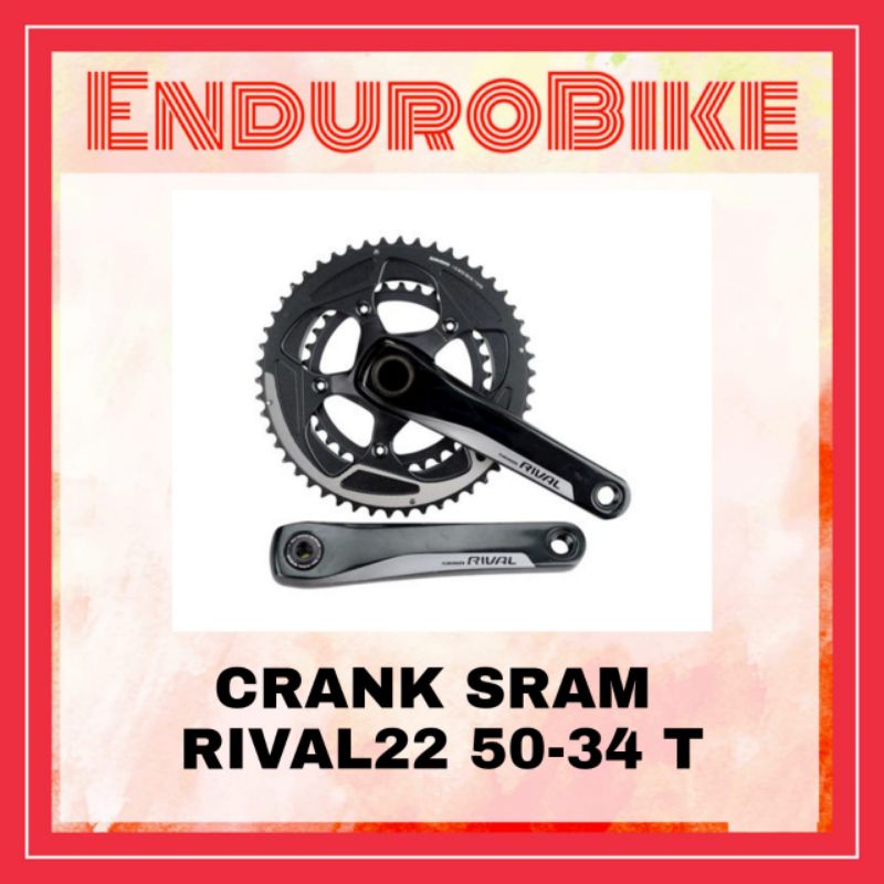 Jual CRANK SET SRAM RIVAL22 50-34T DOUBLE 11 S RIVAL 22 34T ENDUROBIKE ...