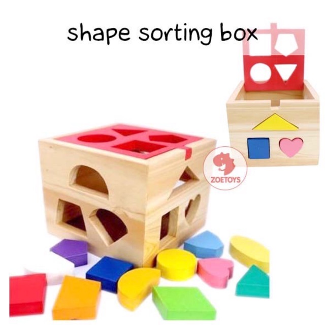 Jual Zoetoys Shape Sorting Box / Rumah Bentuk | Shopee Indonesia