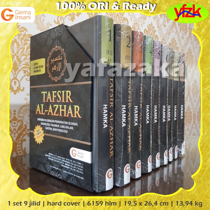 Jual Buku Tafsir Al-Azhar Original 1 Set Lengkap Prof Dr Buya Hamka GIP ...