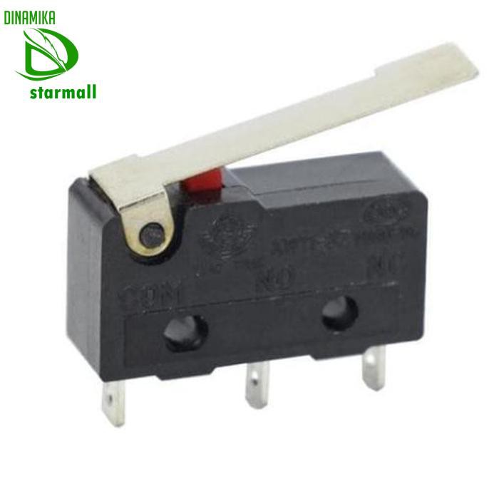 Jual Micro Limit Switch Saklar Kecil 3Pin Gagang 5A 250V Bisa No Nc Pcmelebik54 | Shopee Indonesia