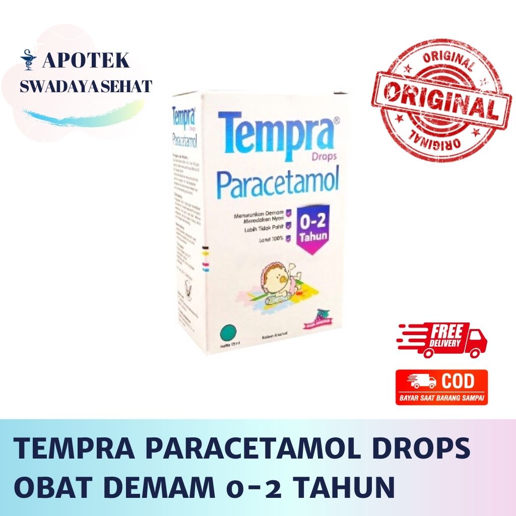 Jual TEMPRA Paracetamol Drops 0 - 2 tahun Obat Demam Nyeri Bayi Drop ...
