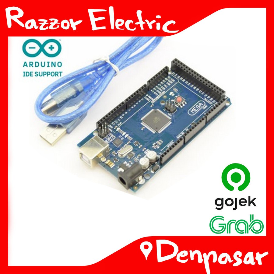 Jual Arduino Mega 2560 R3 ATMega2560 dengan ATMega16u2 + Kabel USB ...