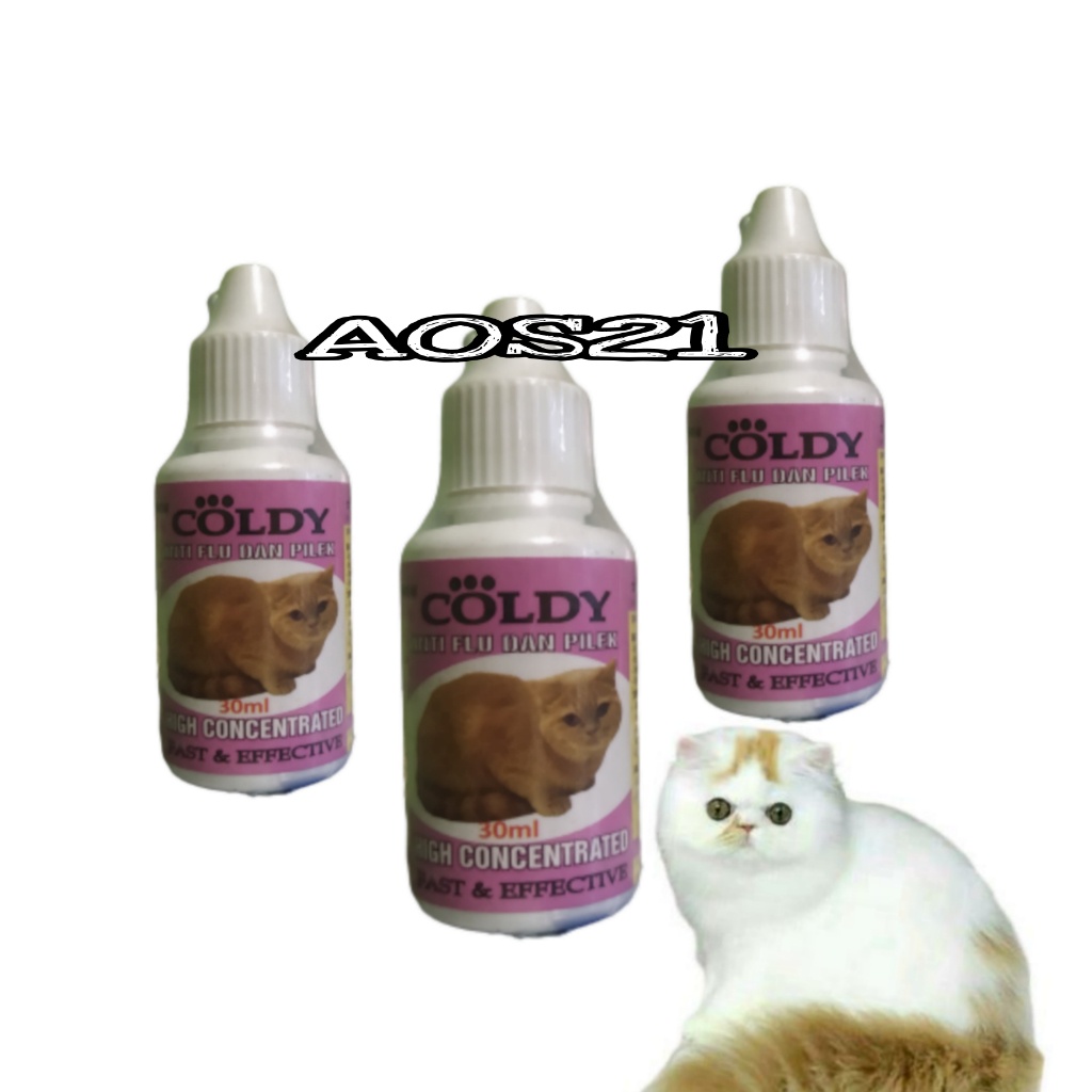 Jual OBAT KUCING SAKIT FLU BERSIN PILEK INGUSAN COLDY CAT | Shopee ...