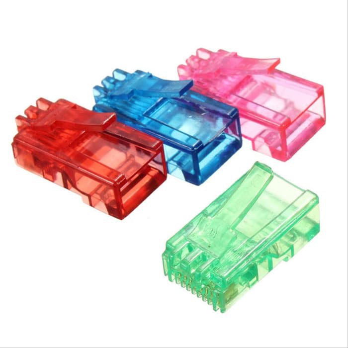 Jual connector rj45 cat 5e warna Di eF | Shopee Indonesia