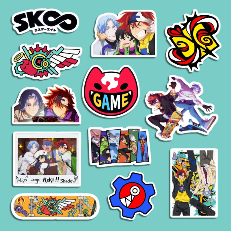 Jual Sticker Anime Sk8 the infinity Sticker sk8 reki miya chinen langa ...