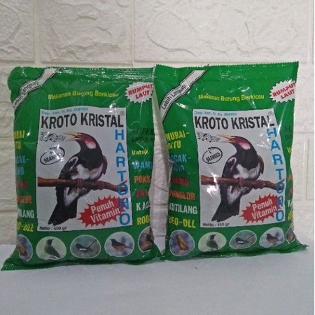 Jual Voer Kroto Kristal Hartono voer pakan burung Wambie, Poksay, Jalak ...