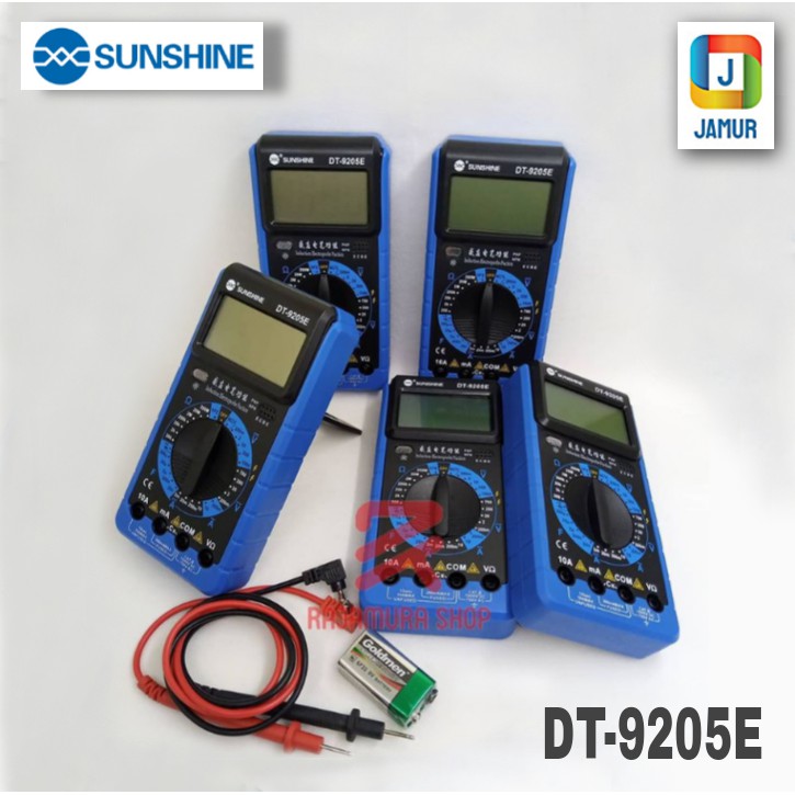 Jual MULTITESTER DIGITAL SUNSHINE DT-9205E AVOMETER DIGITAL MULTIMETER ...