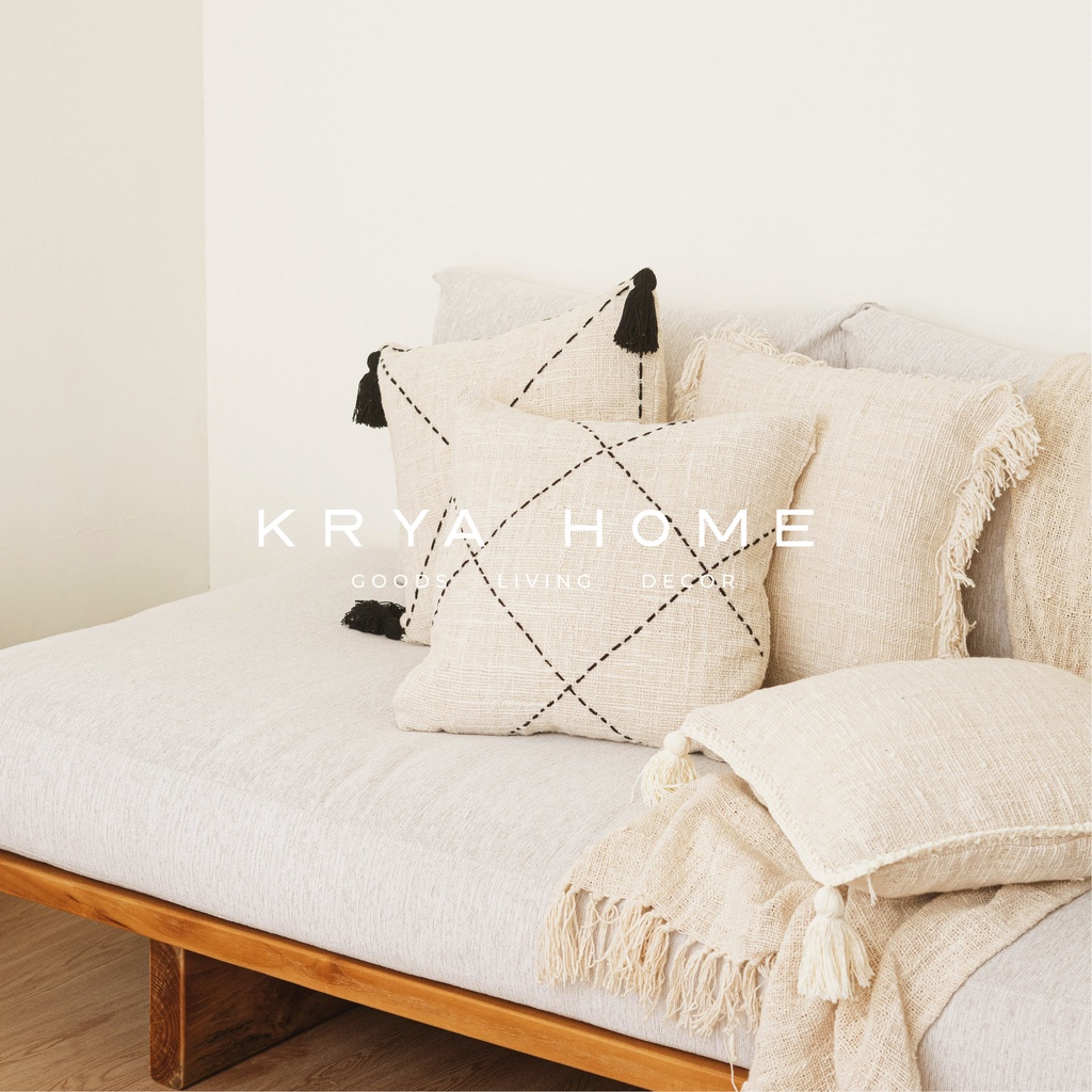 Jual KRYA HOME Cover Bantal Macrame - Bantal Sofa Aesthetic - Sofa ...