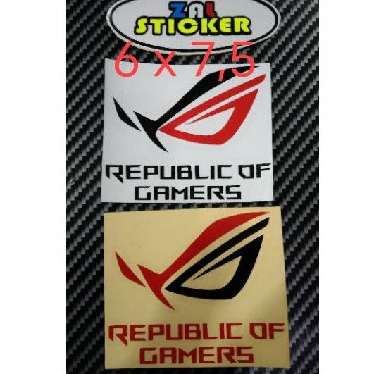 Jual STICKER REPUBLIC OF GAMERS STICKET CUTTING | Shopee Indonesia