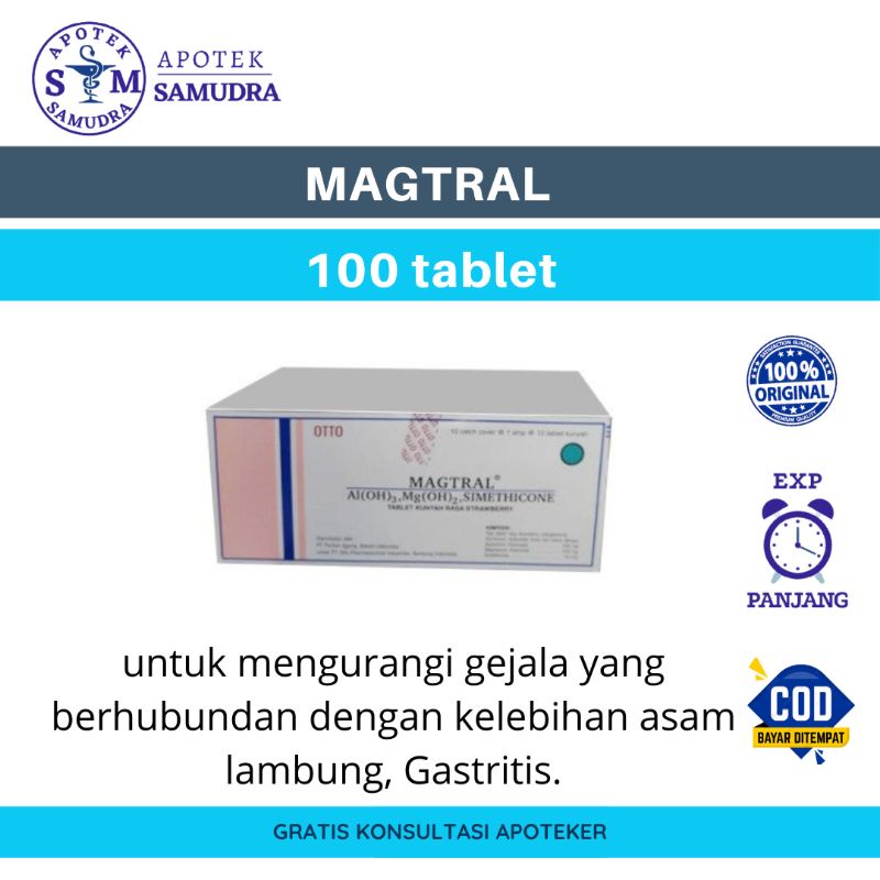 Jual Magtral perbox isi 100 tablet (obat maag obat lambung obat tungkak ...