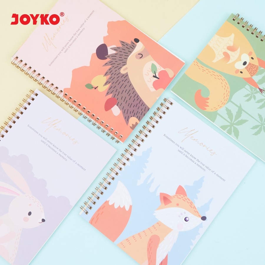 Jual NOTES SPIRAL A5 JOYKO NB 711 ANIMAL | BUKU CATATAN GARIS MOTIF ...