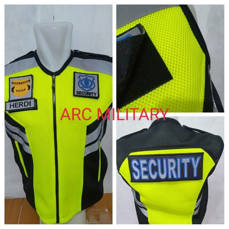 Jual Rompi security tebal/ rompi satpam/sigap/patroli/ secom | Shopee ...