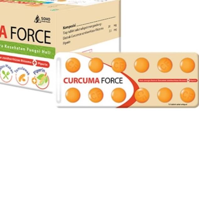 Jual Curcuma Force Box Isi 120 Tablet - Membantu Memelihara Fungsi Hati ...