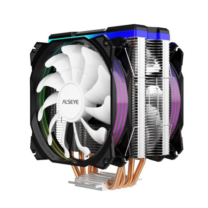 Jual Cpu Cooler Gaming Alseye 4 Heat Pipe RGB MAX M120D - Fan Processor ...